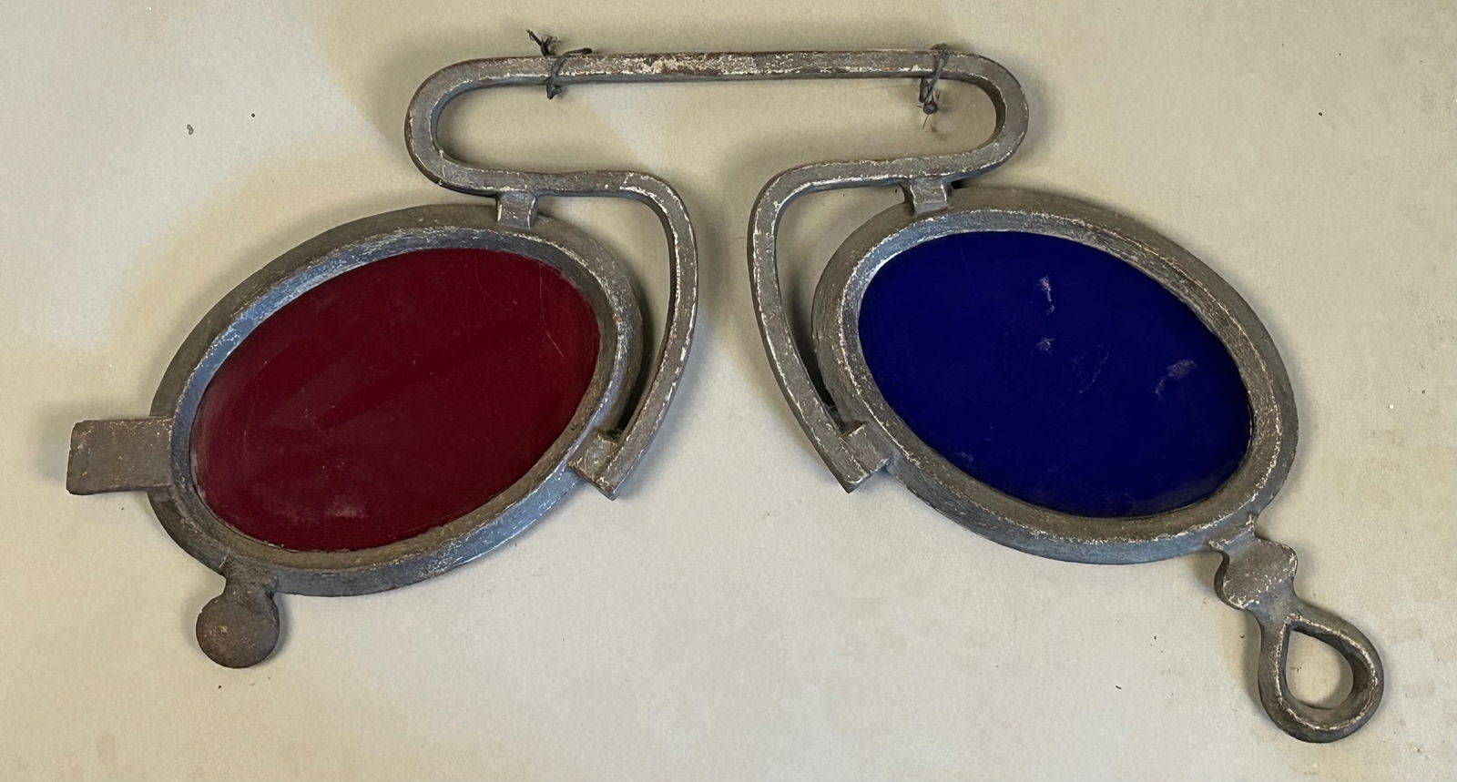 Antique Optician Sign W Red And Blue Stained Glass - Jun 29, 2025 ...