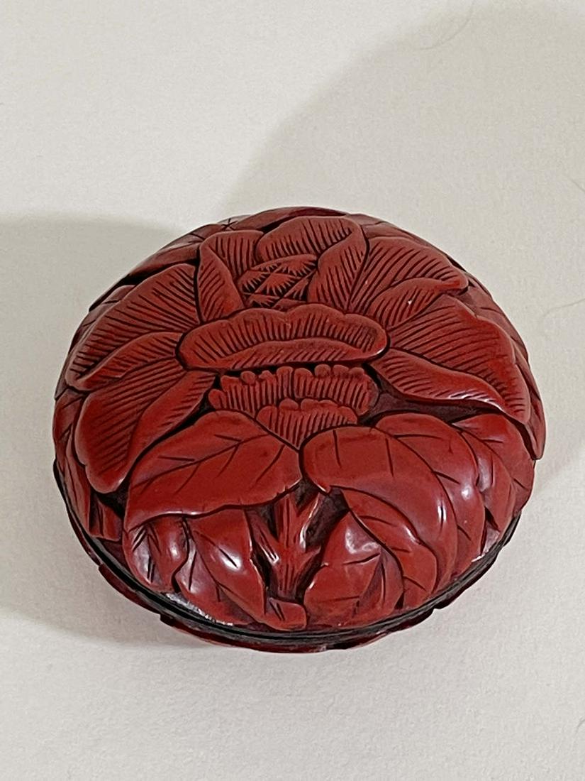 Ming Dynasty Lacquerware, rouge box with red peony pattern - Sep 03 ...