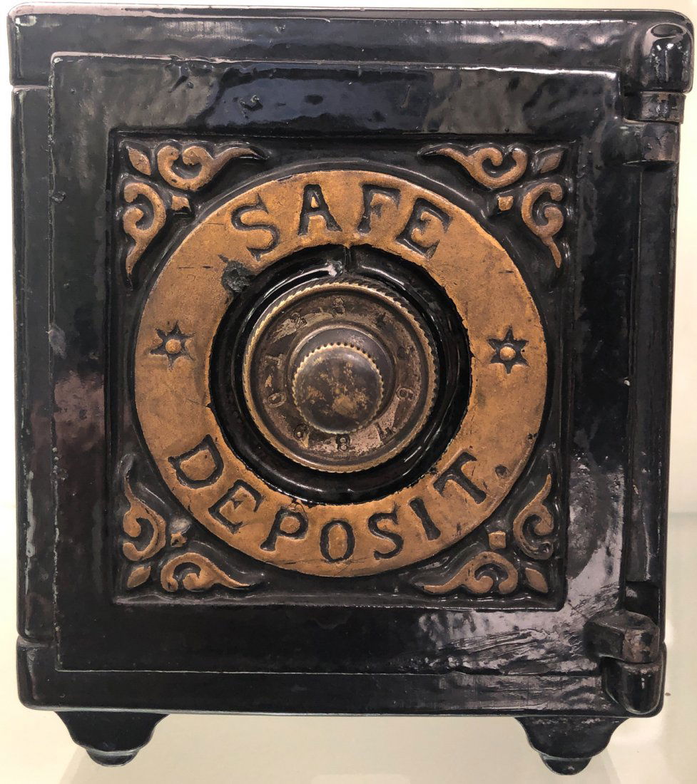 Henry Hart Safe Deposit Cast Iron Safe Bank