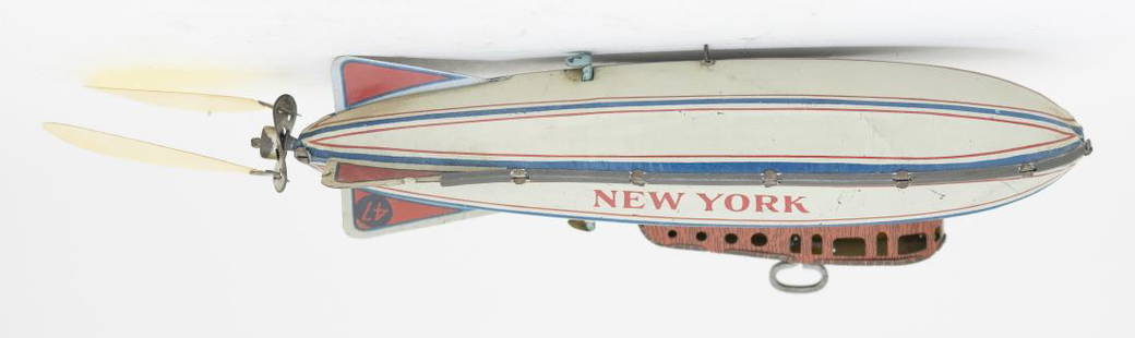 Strauss New York Windup Tin Zeppelin Toy