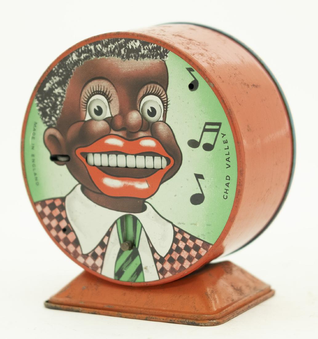 Chad Valley Tin Round Minstrel Bank