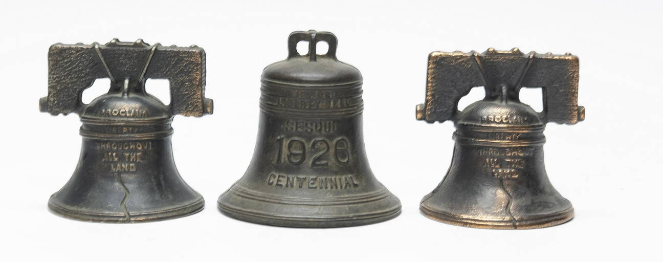 Three Liberty Bell Cast Iron Still Banks