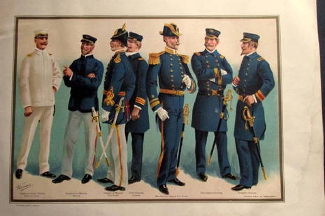 Us Navy Uniforms 1899 Officers