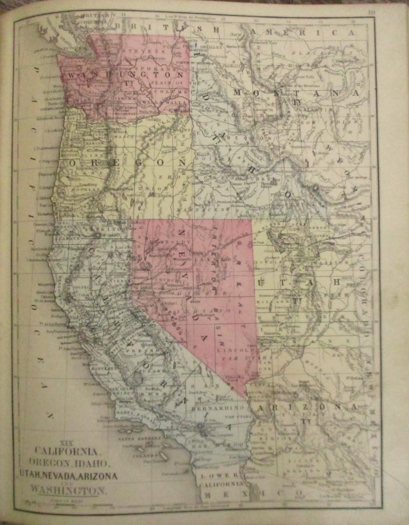 Map of California, Oregon Utah Nevada + - Mar 07, 2020 | Orange County ...