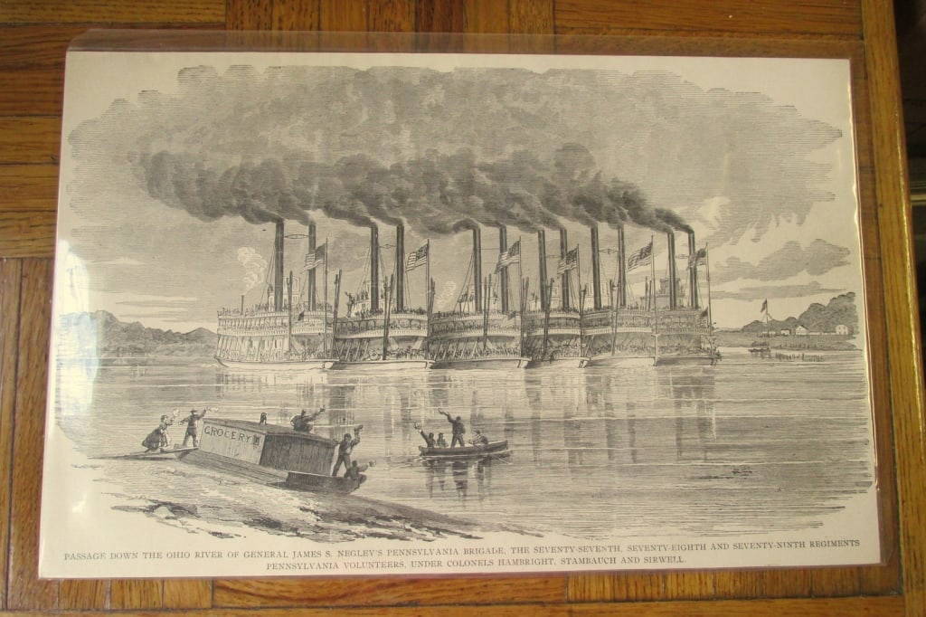 Negley's Flotilla Down The Ohio River - Civil War Auction