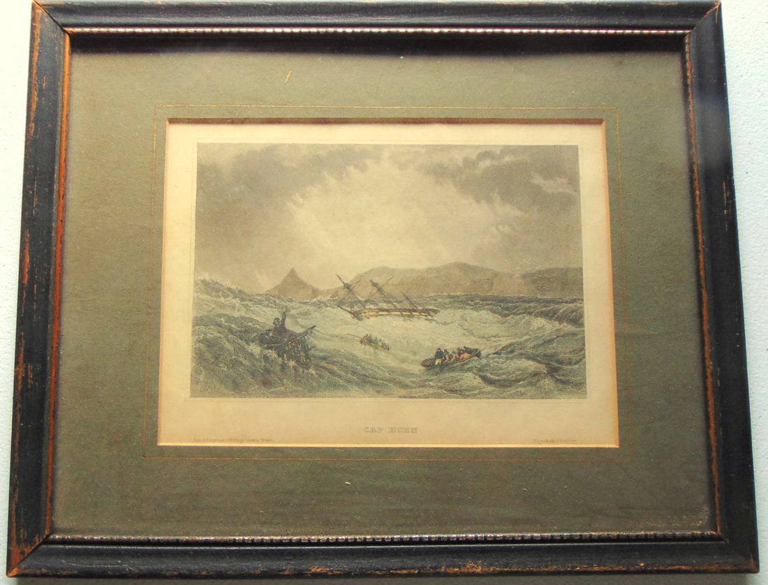 Cap Horn (cape Horn) Shipwreck Engraving Auction