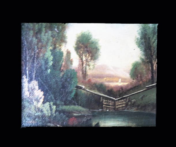 J. Evers Pastoral Oil On Board