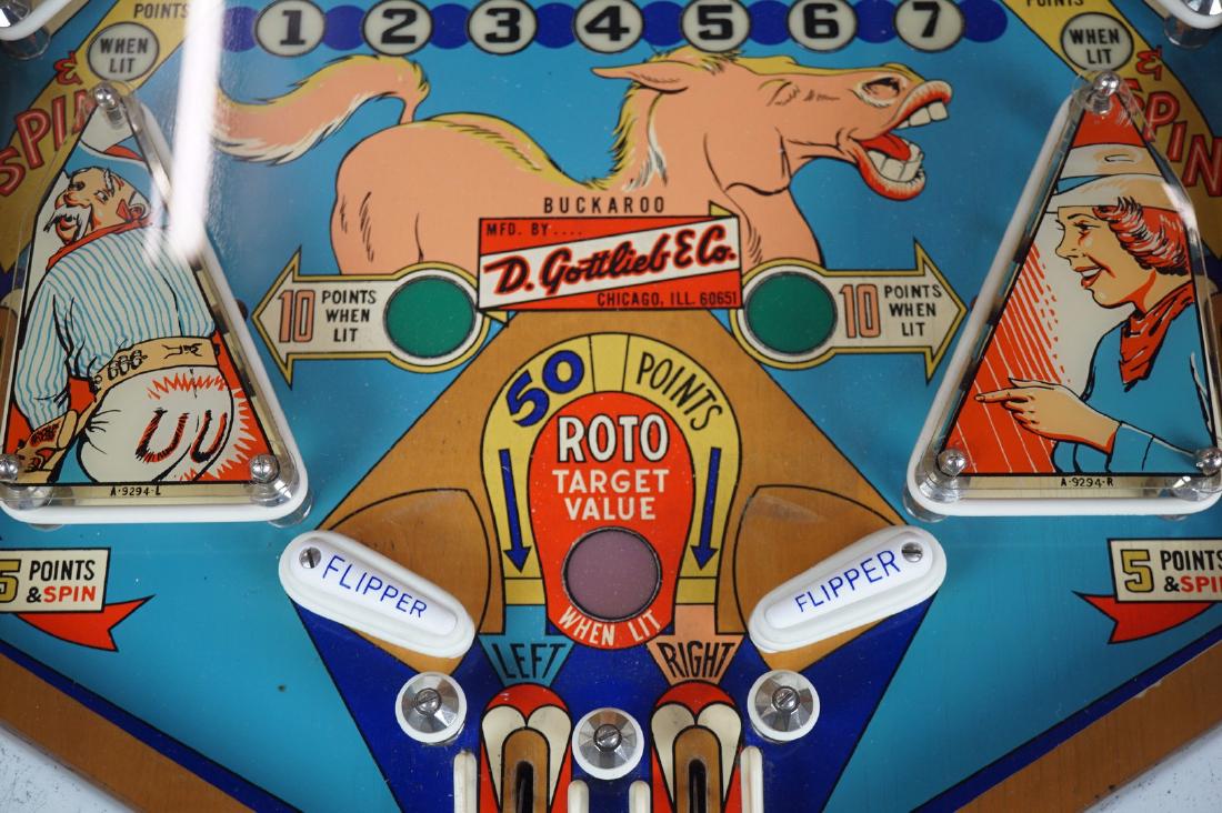 Gottlieb "Buckaroo" Pinball Machine