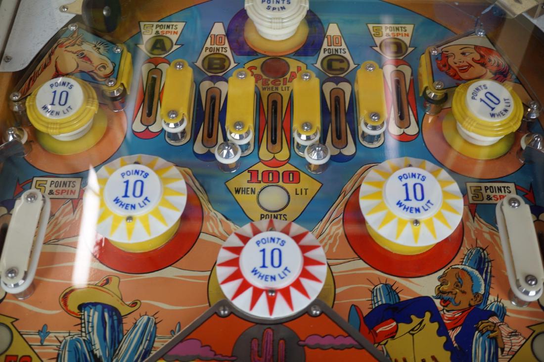 Gottlieb "Buckaroo" Pinball Machine