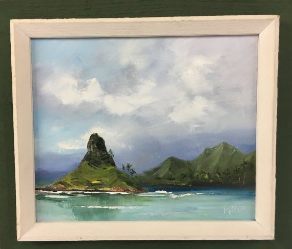 Beverly Fettig original oil painting Hawaiian landscape