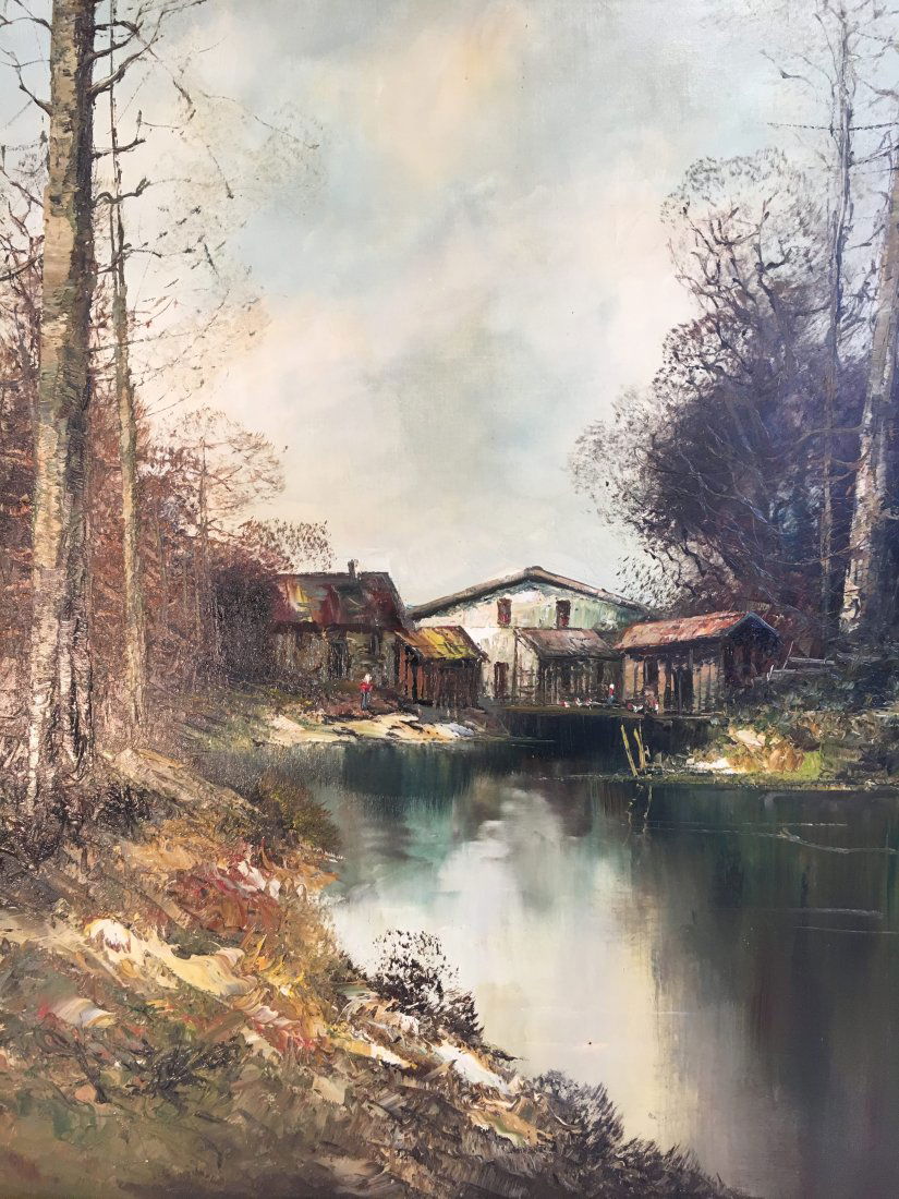 listed artist Kort German landscape painting