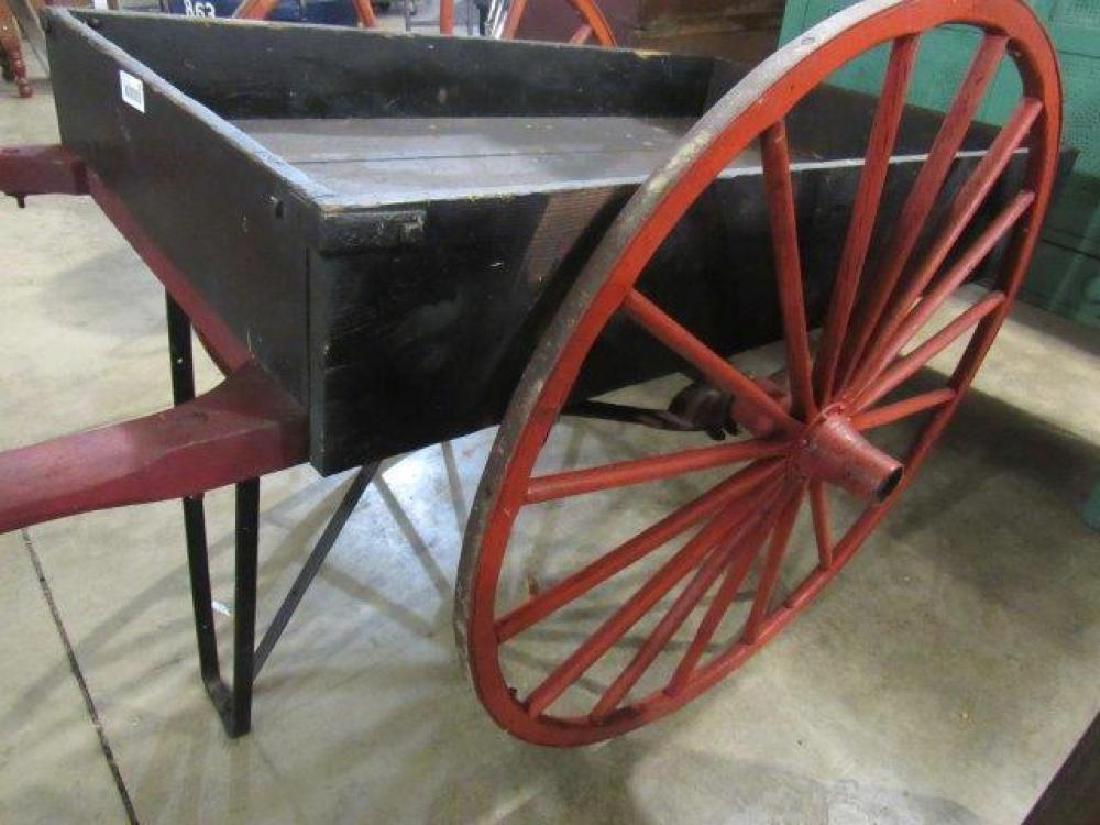 Primitive two wheeled market cart
