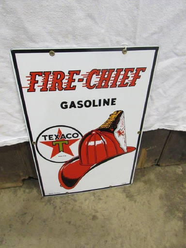 Sst Fire Chief Gasoline Sign