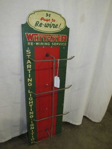 Whitaker Re Wiring Service Metal Sign Display