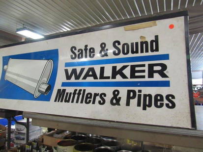 Walker Muffler Vintage Sign