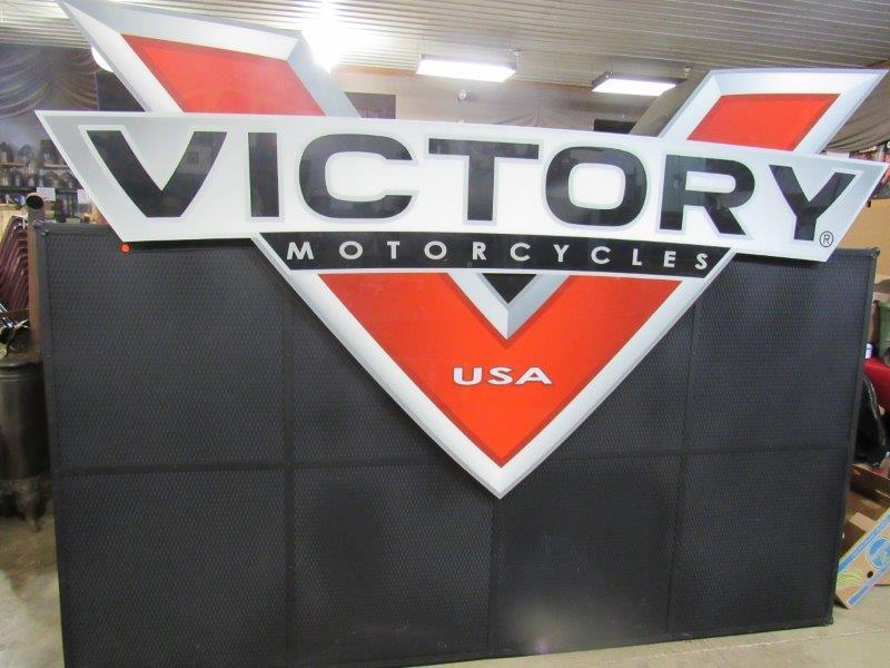 Huge Victory Motorcycle dealership showroom sign - May 20, 2020 | Atlee ...