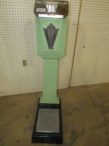 Awesome Art Deco Porcelain Penny Scale