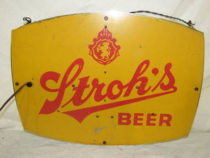 Stroh's Beer Light Up Sign