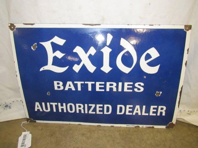 Ssp Exide Batteries Authorized Dealer Sign