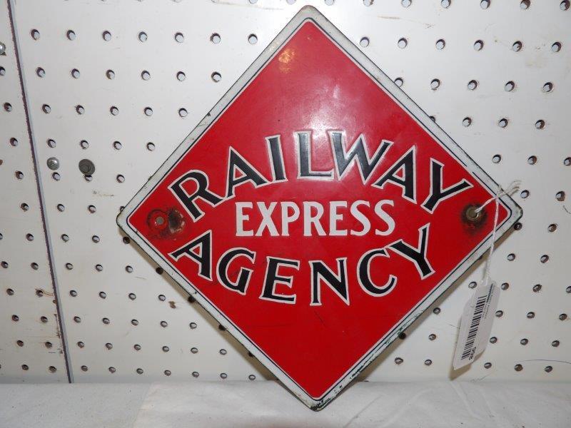 Railway Express Agency Sign - Apr 10, 2021 | Route 32 Auctions in IN