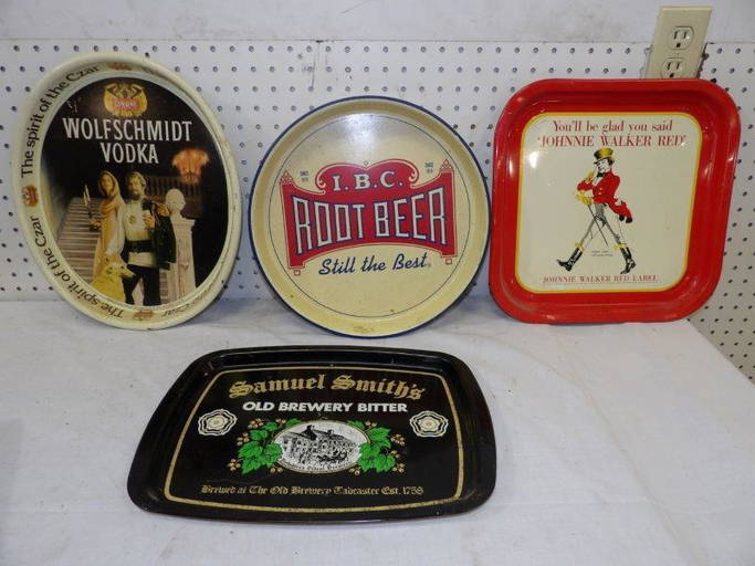 Four Advertising Trays