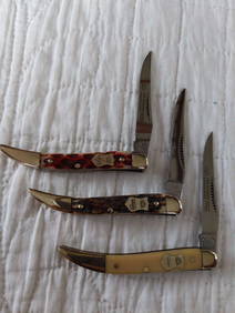 3 Carl Schlieper German Eye Brand 2 Bladed Folding Kn