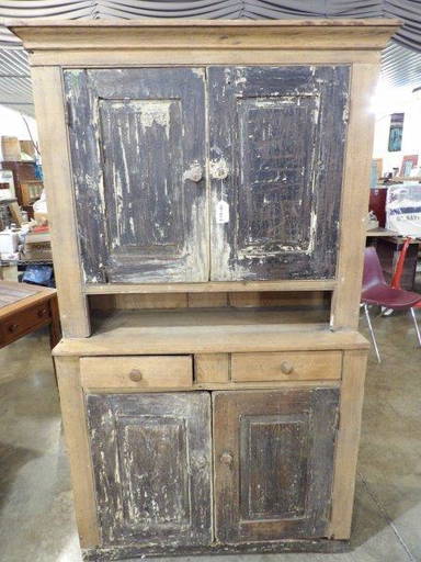 Primitive Step Back Cupboard - Dec 28, 2021 | Atlee Raber Auctions in OH