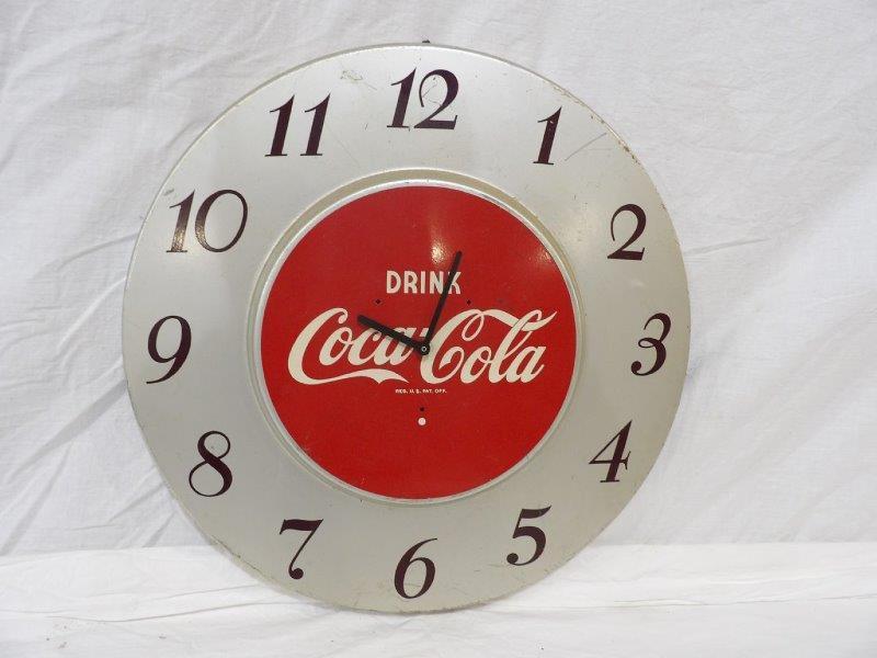 Coca Cola Metal Clock