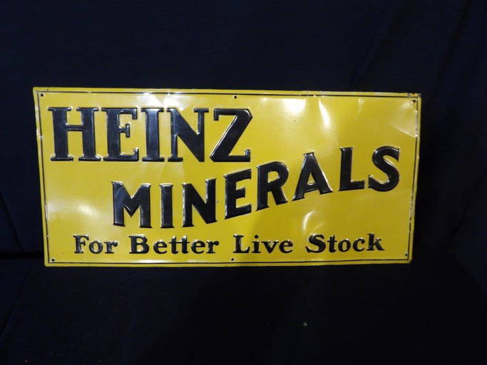 Sst Heinz Minerals Embossed Sign