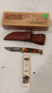 1940 65 Case Xx Fixed Blade Hunting Knife W/sheath