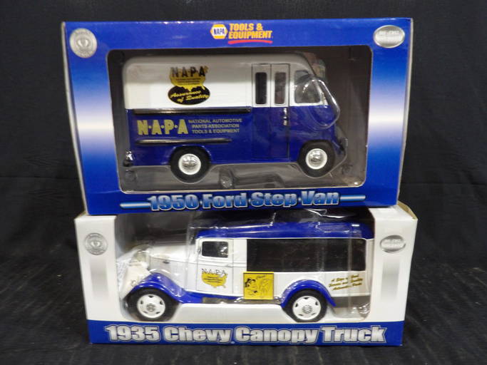 Napa Advertising 1950 Ford Step Van & 1935 Chevy Canopy Truck
