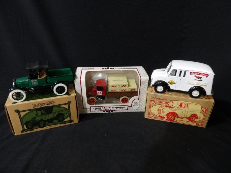 Lot Of 3 Ertl Collectible Advertising Die Cast Model Replicas Henry ...