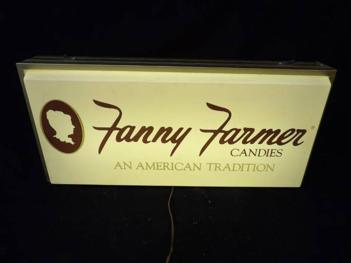 Fanny Farmer Candies 2 Sided Lighted Sign