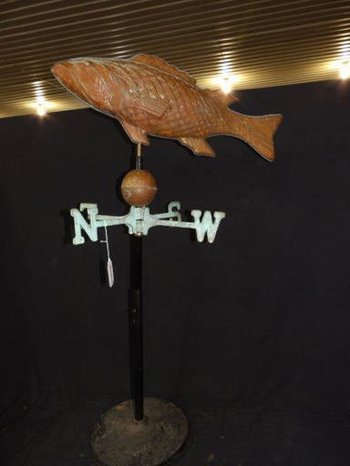 Copper Fish weathervane (#0145) on Sep 13, 2022 | Atlee Raber Auctions ...
