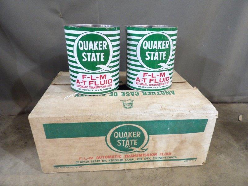 6 Quaker State Atf 1 Gal. Cans In Orig. Box
