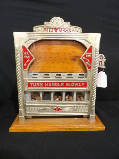 Rare 1930s Fields Five Jacks penny machine (#1257) on Dec 28, 2022 ...