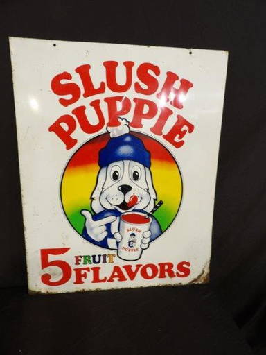 Dst Slush Puppie 5 Fruit Flavors Sign
