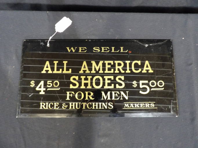 All American Shoes reverse painted glass sign (#1354) on Dec 28, 2022 ...