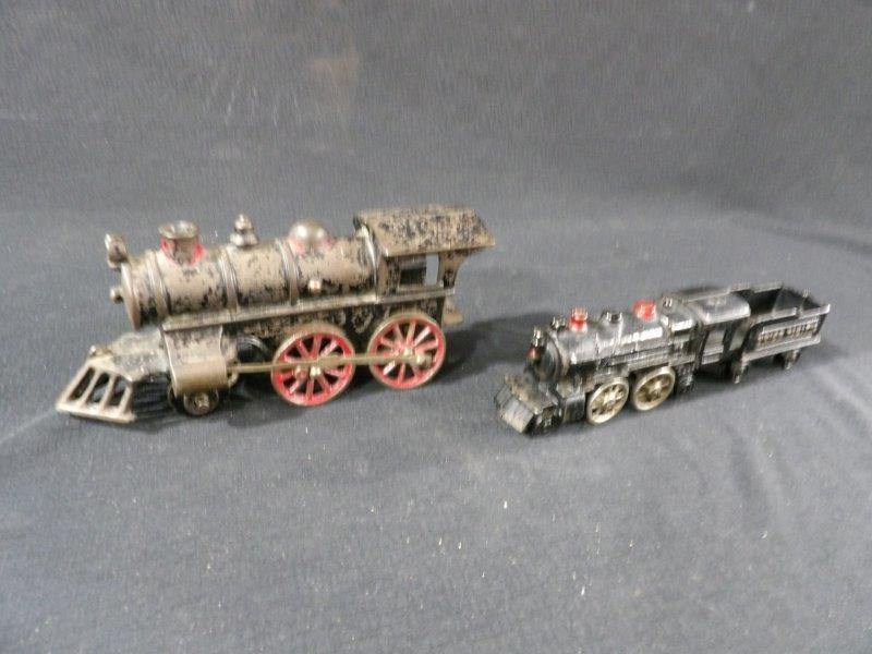 Lot Of 2 Cast Iron Steam Engine Models
