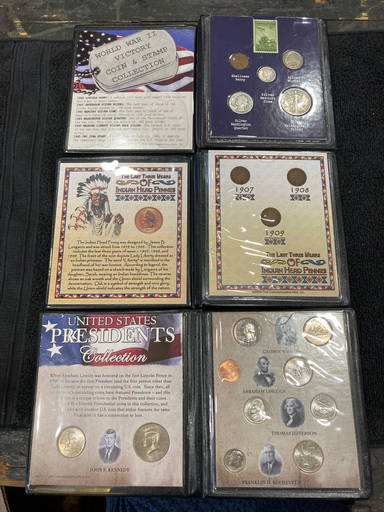 3 Historical Informational Booklets & Coins