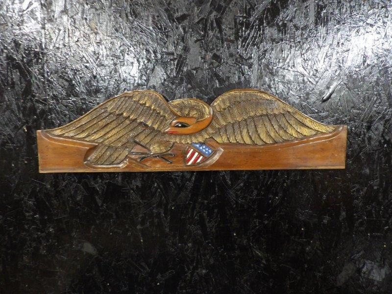 Eagle With Shield Wood Door Topper - Apr 24, 2023 | Atlee Raber ...