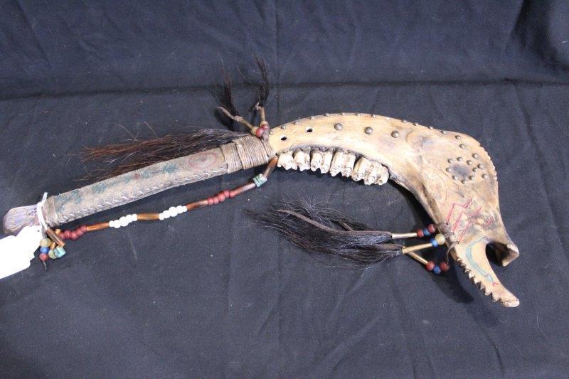 Native American War Club Auction