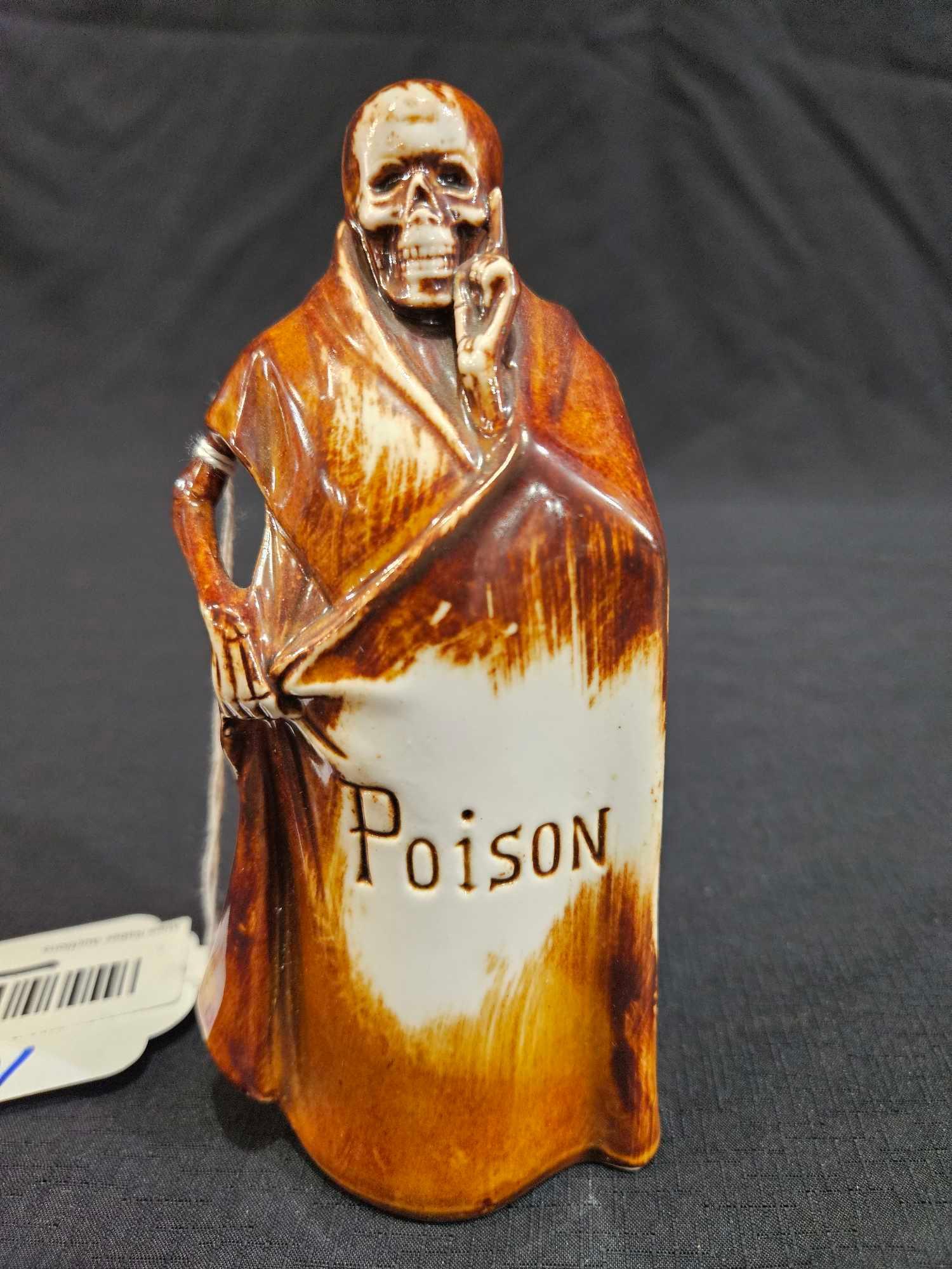 Grim Reaper Skeleton Decanter Poison Bottle Auction
