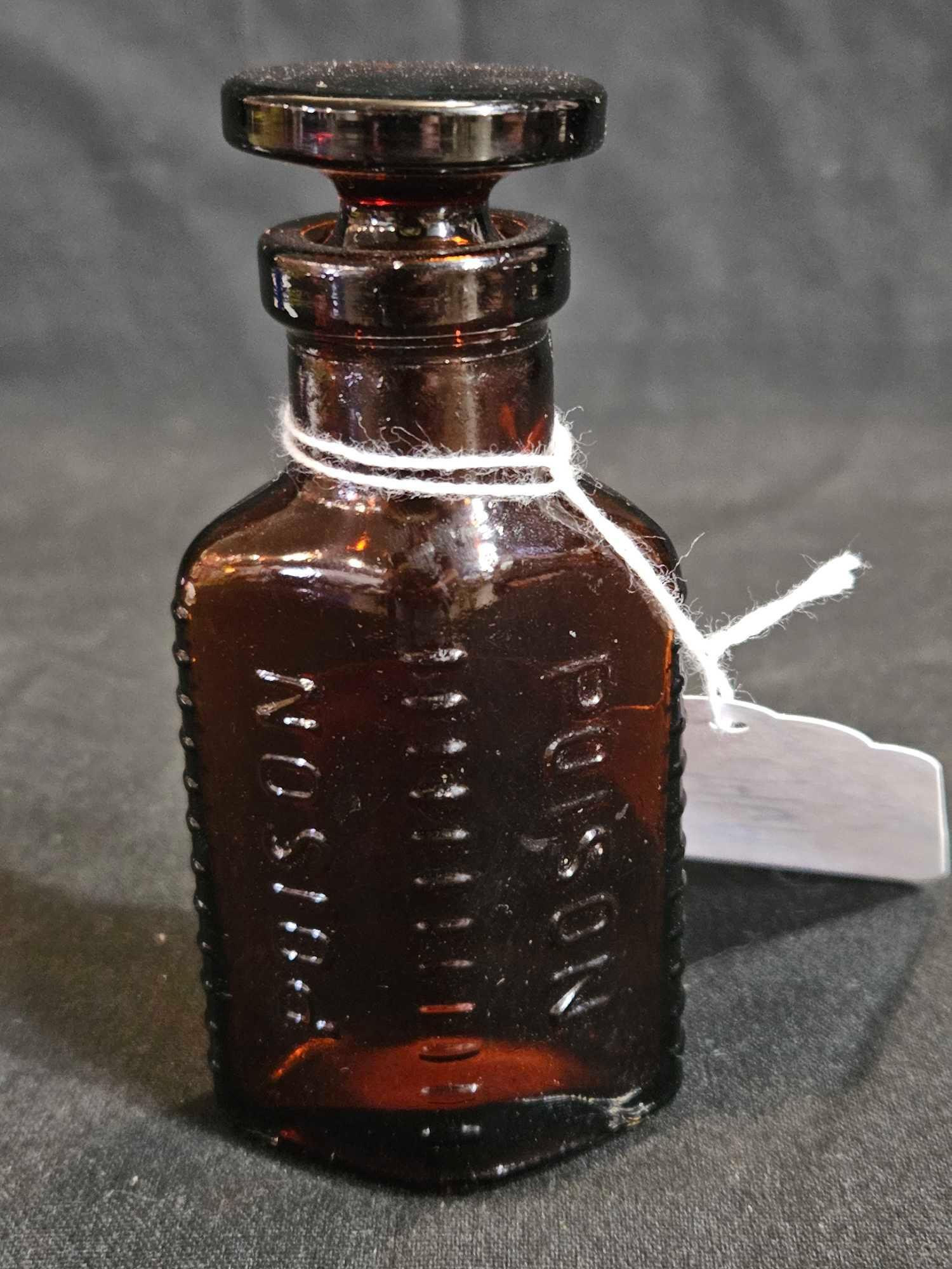 Glass Amber Poison Bottle