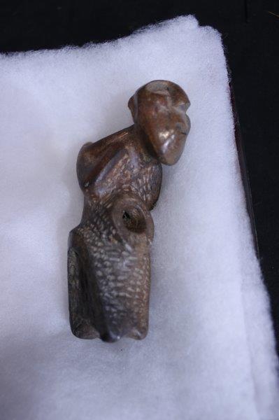 Rare Native American Stone Carved Pipe Auction