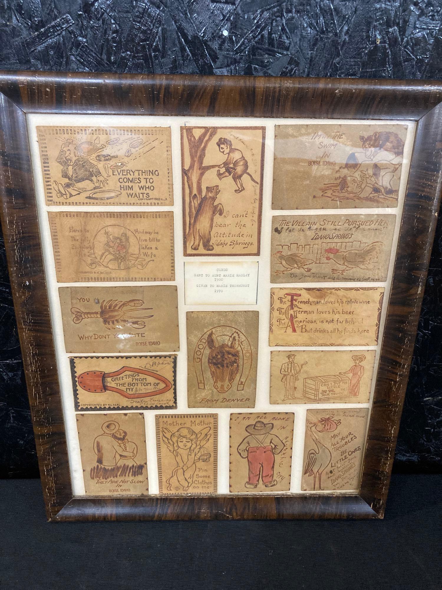 1900s Leather Post Cards Auction