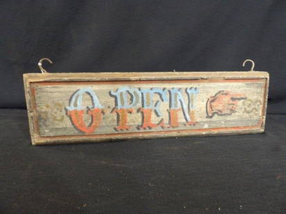 Antique Country Store Advertising Sign, Hand Painted