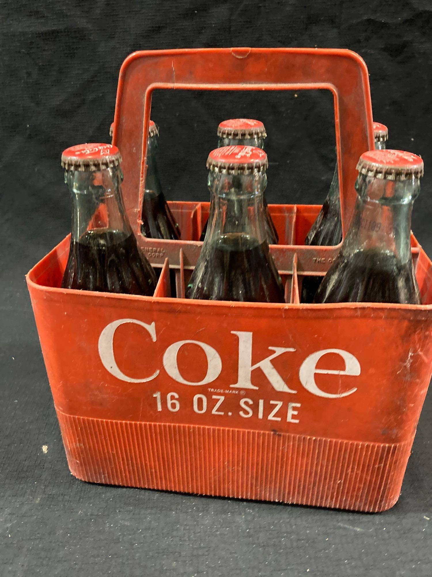Coca Cola Carrier & Bottles Auction