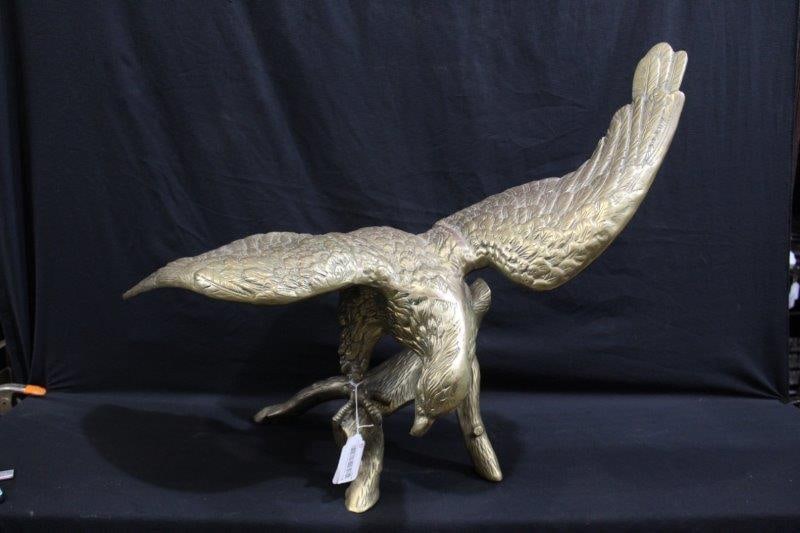Awesome Brass Eagle Sculpture Auction