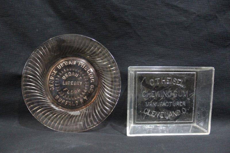 C.t. Heisel Chewing Gum Dish & George Urban Milling Co Plate Auction